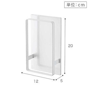 山崎実業(Yamazaki) BT-TW BC WH Bath Chair Holder, 約W12XD5XH20cm, wht