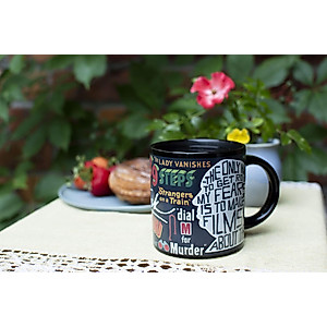 Heat Changing Alfred Hitchcock Movie Titles Mug - Add Coffee and His Most Famous Films Appear