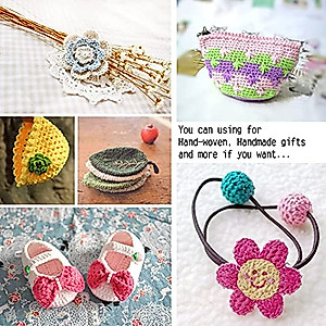 Soft 1500Y 15 Pearl Balls Cardinal Size 8 Rainbow Colors for Crochet Hardanger Cross Stitch Needlepoint Hand Embroidery