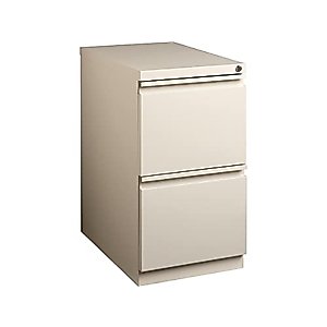 Staples 2-Drawer Vertical File Cabinet, Locking, Letter, Putty/Beige, 19.88-Inch D, 2/Pack (St60431-Ccvs)
