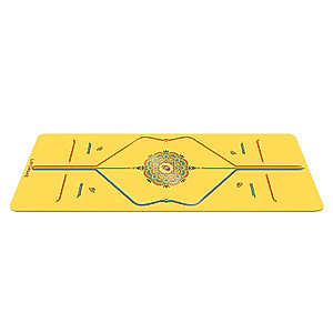 Liforme Printed Travel Yoga mat – Free Yoga Bag, Patented Alignment System, Warrior-like Grip, Non-slip, Eco-friendly and Biodegradable, Ultra-lightweight, Sweat resistant, Long, Wide and Thick