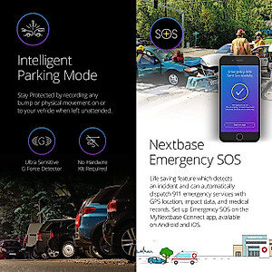 Nextbase 322GW Dash Cam and 32G Micro SD Card Bundle - Full 1080p/60fps HD Recording in Car Camera- 6 Lane Wide Front View- Wi-fi GPS Bluetooth- Parking Mode- Night Vision- Loop Records (Renewed)