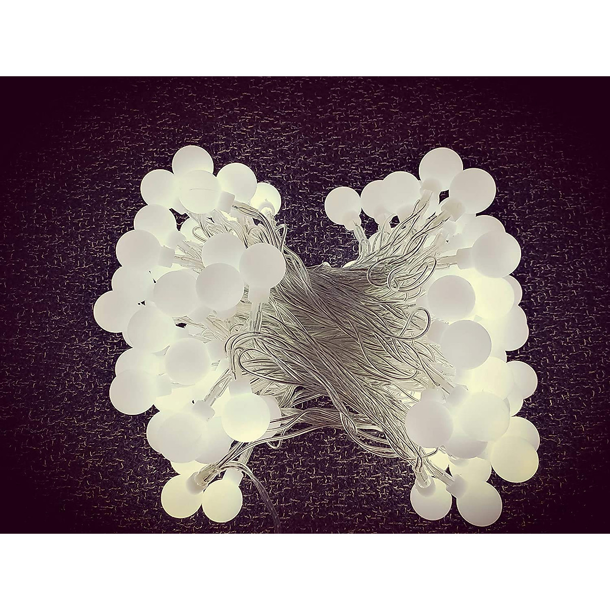 100 LEDs Globe Fairy String Lights 33 Inches Indoor String Lights for Bedroom Garden Party Outdoor Decorations White