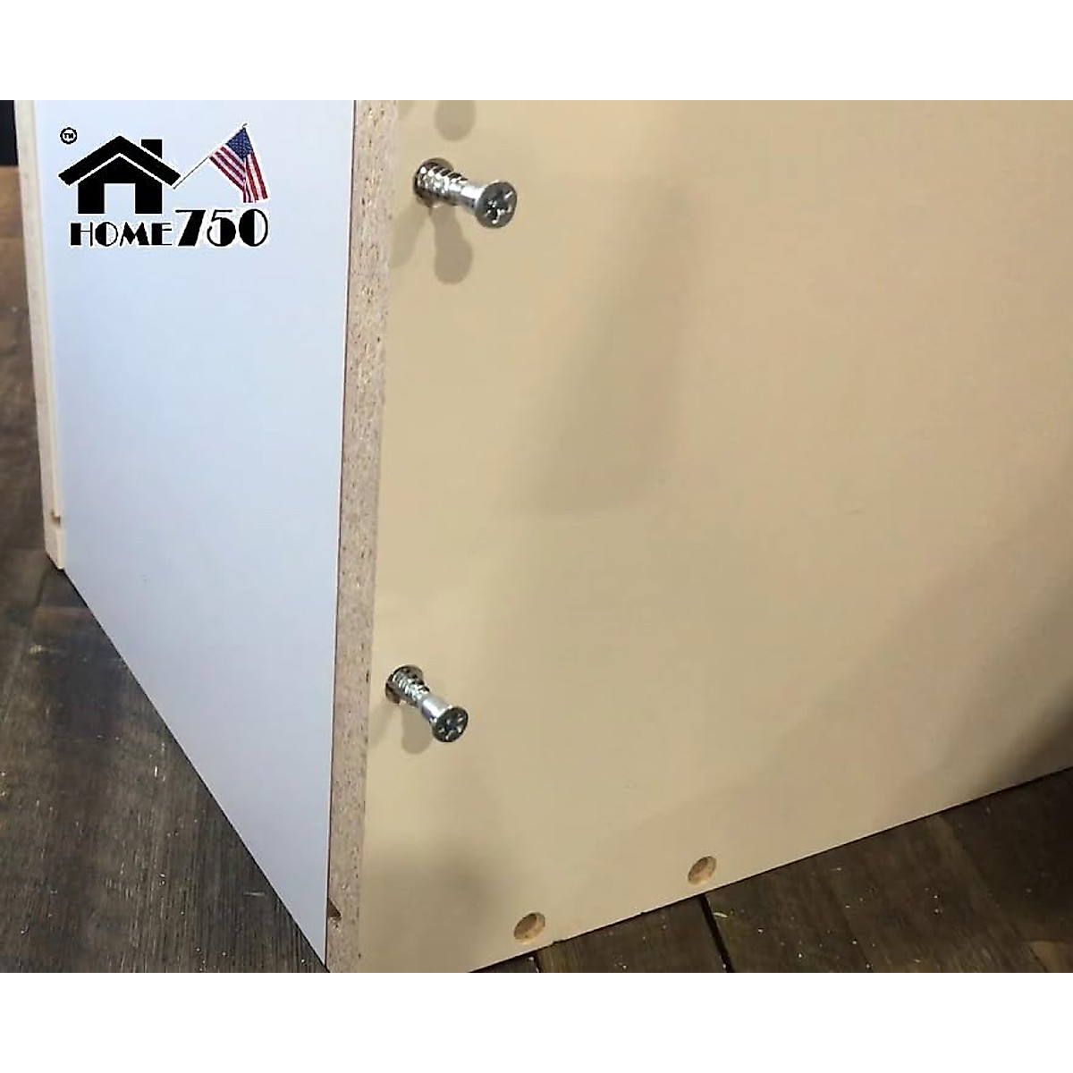 7 mm x 50 mm Highpoint Confirmat Screws, Pozi-Flat Head, Zinc Finish (50)