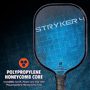 Onix Composite Stryker 4 Pickleball Every Level Oversized Paddle Shape– Blue
