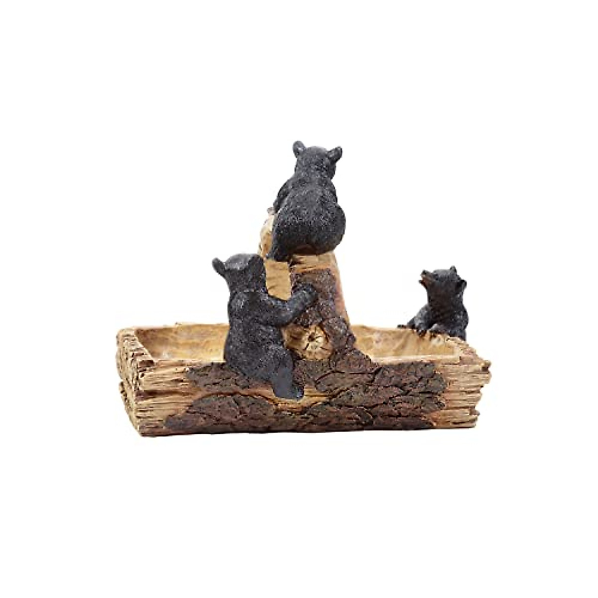 Black Bear & Log Basket