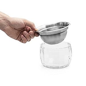 RUAFOX Dip Bowl On Ice- Chip and Dip Serving Set with Lid and Serving Spoon- Stainless Steel Chilled Serving Dish and 22 oz. Acrylic Ice Bowl - Perfect for Shrimp, Guacamole, Dips