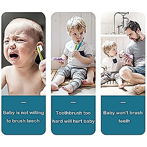 2PCS Kids U-Shaped Toothbrush, Manual Training Tooth Brush, Food Grade Soft Silicone Brush Head, 360° Oral Teeth Cleaning Design for Toddlers and Children(S(Ages 2-6))