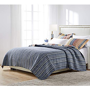 Greenland Home 100% Cotton Fashion Quilt Collection, Prewashed, Reversible Quilt Set, 3-Piece Full/Queen, Katy