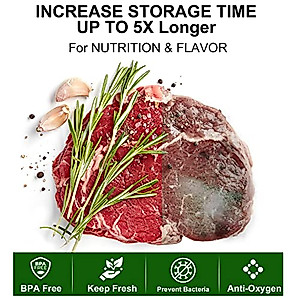 AENTGIU Vacuum Sealer Bags for Food, 200Pcs Quart Size 8" x 12", BPA Free PreCut Vacuum Storage Bags For Food Saver, Seal a Meal, Freezer Bags Space Saver for Vac Storage, Meal Prep or Sous Vide