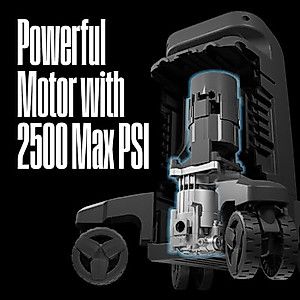 Westinghouse ePX3500 Electric Pressure Washer, 2500 Max PSI 1.76 Max GPM with Anti-Tipping Technology, Onboard Soap Tank, Pro-Style Steel Wand, 5-Nozzle Set, for Cars/Fences/Driveways/Home/Patios