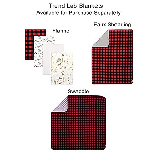 Trend Lab Lumberjack Moose 3 Piece Crib Bedding Set, Gender-Neutral Color Palette, Includes Quilt, Fitted Crib Sheet and Skirt