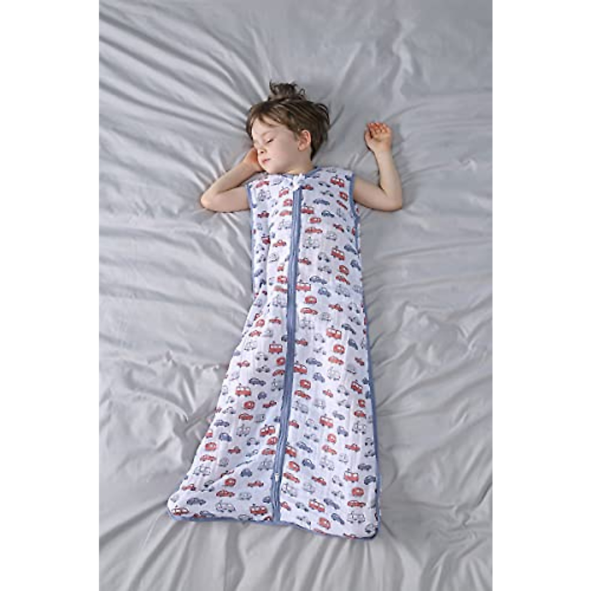 TADO MUSLIN Toddlers Sleeping Sack 100% Organic Cotton Kids Wearable Blanket 0.5 TOG(2-4T)