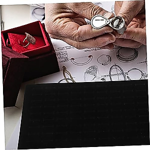 Cabilock 4pcs jewelry sponge pad jewelry display pad jewelry insert tray ring holder display tray earring tray foam inserts jewelry trays for drawers earring holder bracelet travel