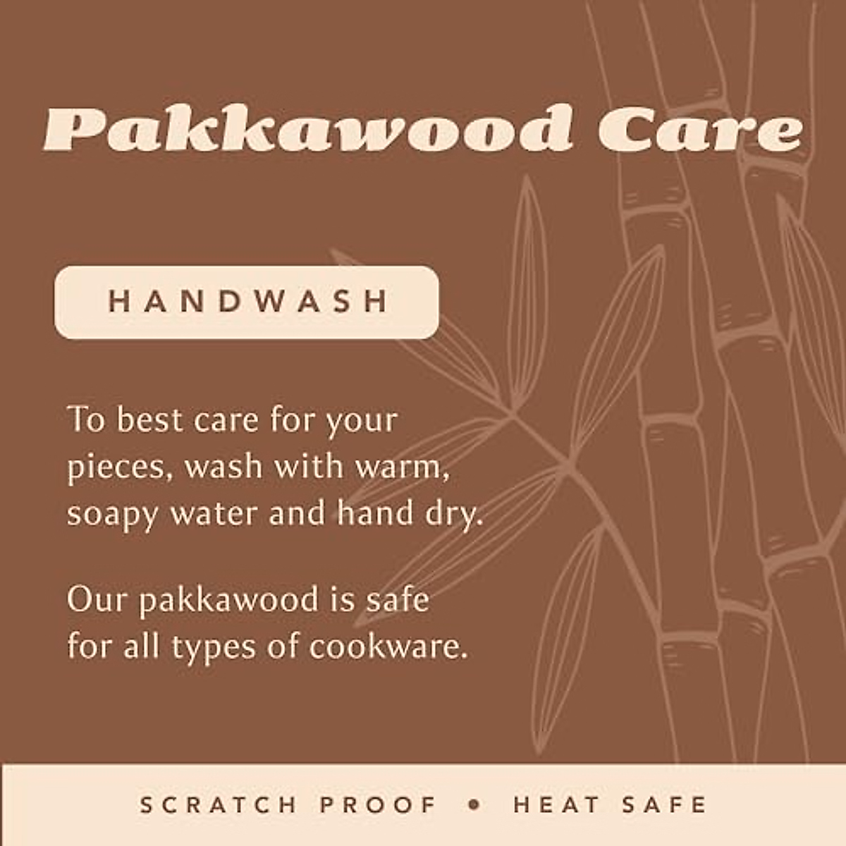 Island Bamboo Natural Pakkawood 12" Wooden Spoon Set of 4 with Standard Spoon, Slotted Spoon, Corner Spoon, and Straight-Edge Spatula