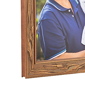 ArtToFrames 11x14 Inch Brown Picture Frame, This 1.25 Inch Custom Wood Poster Frame is Brown - Comes with Foam Backing 3/16 inch and Regular Glass (FBPLJ40023-11x14)