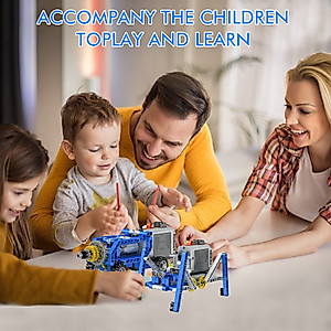 Maiwaput 330Pcs Building Kit, 12 in 1 STEM Toys with Electric Power Motor for Kids, DIY Erector Set for Boys Girls, Technic Building Suit Creative Play Great Gift for Kids Age 6+