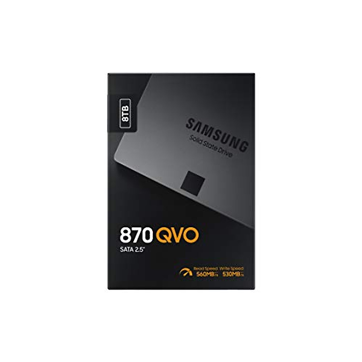SAMSUNG 870 QVO 8 TB SATA 2.5 Inch Internal Solid State Drive (SSD) (MZ-77Q8T0), Black