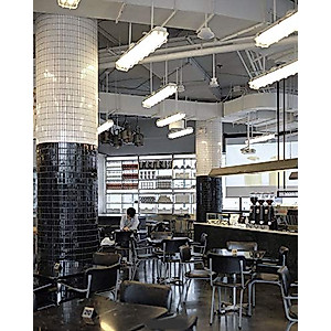 BRILLIHOOD LED Vapor Proof 4ft Light Fixture, 36 Watt, 4000lm, 6000K (Bright White), Clear Cover, IP65 Waterproof 4' Long Overhead Shop Light, Indoor/Outdoor Lighting, 4-Pack