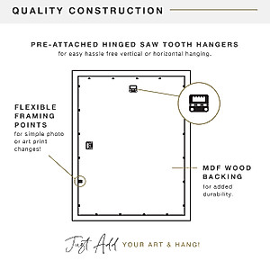 MCS, Black Marseille Poster Frame, 16x24 Inch, 16 x 24