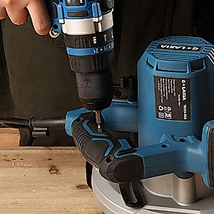 G LAXIA 20V Lithium Ion 2-Speed Cordless Drill Driver with Variable Speed, Max Torque(50N.m), 21+3 Clutch, 1/2 inch Keyless Chuck, Built-in LED, Metal Belt Clip, 2.0Ah Battery & 1 Fast Charger