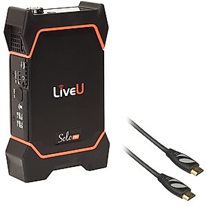 LiveU Solo Pro HDMI 4K Video/Audio Encoder Bundle with Pearstone 6' HDMI Cable with Ethernet