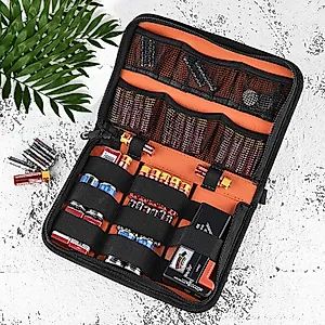 Linkidea Hard Battery Organizer Storage Box, Carrying Case Bag Holder with Battery Tester BT-168, Holds Various Sizes AA AAA C 9V Batteries