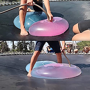 Deashun 47'' Water Filled Bubble Ball for Adults & Children Toy Beach Garden Ball Funny Inflatable Water Ball Soft Rubber Ball Jelly Balloon Balls for Outdoor Indoor Party