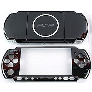 New Replacement PSP 3000 Console Full Housing Shell Cover with Button Screws Set -Black.