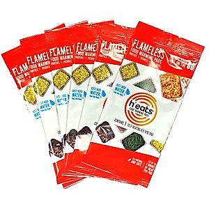 Heats Flameless Food Warming Pads | Water Activated Disposable Food Warmer for Parties | Used w/Aluminum Pans, Chafing Dish, Kitchen Accessories | Fits Foil Pan Half Size (Pans NOT Included) | 6 Pack