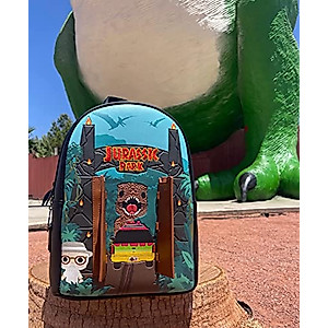 Loungefly POP Jurassic Park Gates Womens Double Strap Shoulder Bag Purse,One Size, Multi