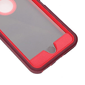 Case for iPhone 6 Plus/6S Plus with Built-in Screen Full Body Protector Phone Case, Shockproof TPU Hard PC Bumper Drop-Proof Shell for iPhone 6 Plus/6S Plus 5.5" (PurplePink)