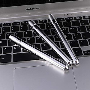 PLAFOPE 2pcs LED Pen Light Nursing Accessories Penlights for Nurses Pen Torch Pen Lights Instrument Flashlights LED Lightbulb Checking Pen Lights Medical Silver