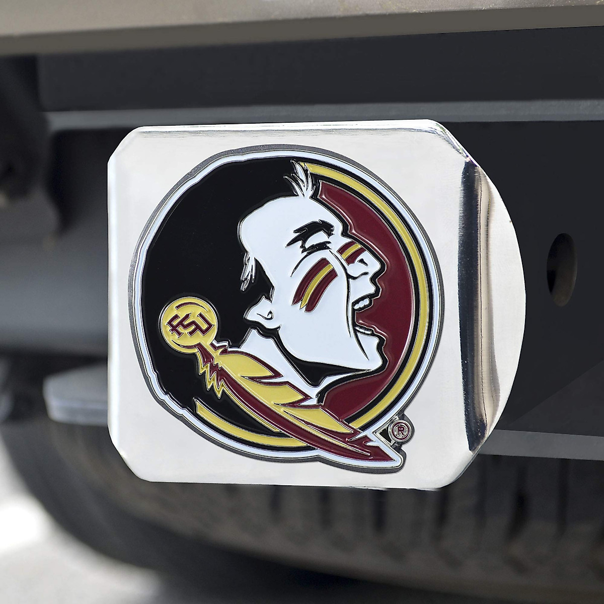Florida State Seminoles 3D Color Emblem Chrome Hitch Cover