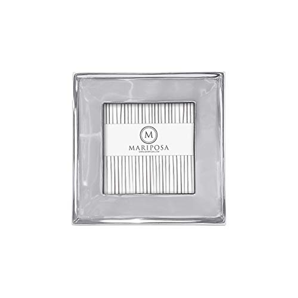 MARIPOSA Signature Picture Frame, Square 4x4, Silver