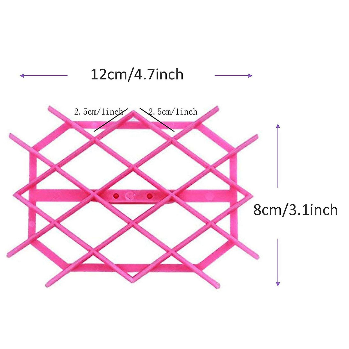 ZDYWY Rhombus Diamond Shape Fondant Cake Mould Embosser Embossing Cutter Mold Stamp Tool - A
