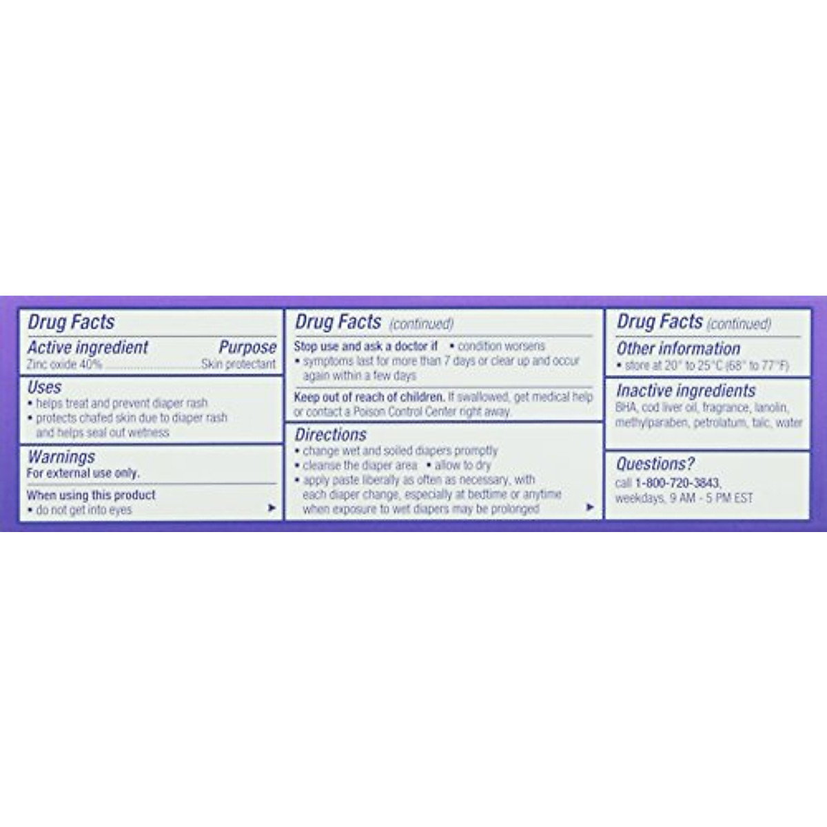 Desitin Maximum Strength Baby Diaper Rash Cream with 40% Zinc Oxide, Travel Size, 1 oz (Pack of 6)