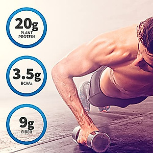 Protein Bars by Garden of Life SPORT, Organic Vegan Protein Bar for Women & Men - Peanut Butter Chocolate 20g Pure Protein per Bar with BCAAs & 9g Fiber, High Protein for Pre & Post Workout, 12 Count