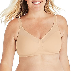 Playtex Women's 18 Hour Smoothing Minimizer Wirefree US4697 Bra, Nude, 36DD