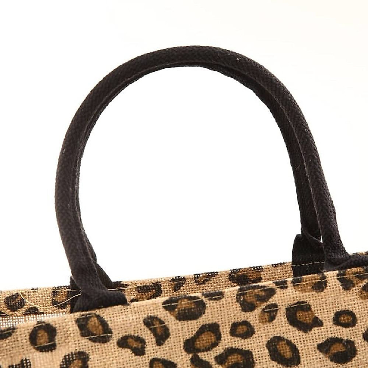 DINYAO Women Summer Beach Shoulder Bags Large Capacity Jute Shopping Tote 16.5x13x7 (Zebra)