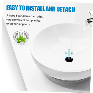 WOONEKY Roof Drain Over Sink Strainer Tub Drain Cover Floor Drain Roof Tub Stopper Drainage Line Guard Floor Drain Cover Bathtub Drain Leak Gutter Guard Floor Drain Basket Stainless Steel
