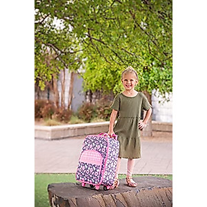 Stephen Joseph Kids' Luggage, Charcoal Flower