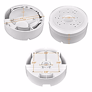 Universal Bullet Security Camera Junction Box Mount Bracket, Plastic Junction Box Compatible with Arlo Solar Panel and Reolink Solar Panel,Outdoor/Indoor Use CCTV Junction Mounting Box