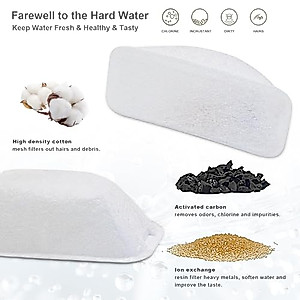 WECATION Cat Water Fountain Filter for Pet Fountain Stainless Steel, 84oz 4 Pack (8)