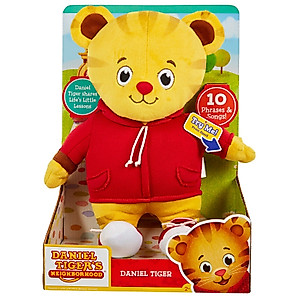 JAKKS Pacific Daniel Tiger's Neighborhood Talking Plush Soft & Cuddly Stuffed Toy, Features Phrases & Songs!