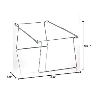 Officemate Hanging File Frame, 24-27, Letter Size, Steel, 4 Sets (91965)