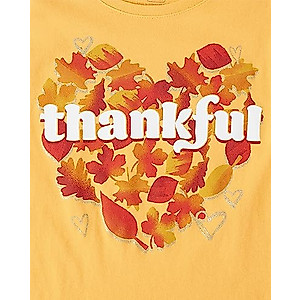 The Children's Place,Long Sleeve Fall Thanksgiving Graphic T-Shirt,Medium (7/8)