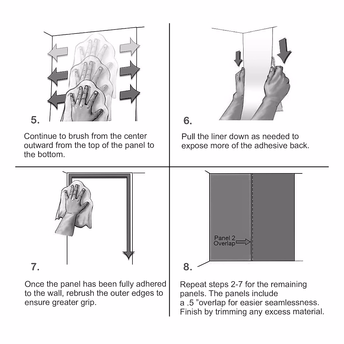 SIGNFORD Removable Wall Sticker/Wall Mural Geometric 3D Black Polygon Diamond Pattern Abstract Shapes Digital Art Minimalism Decorative Bohemian Relax/Calm for Living Room, Bedroom, Office - 66"x96"