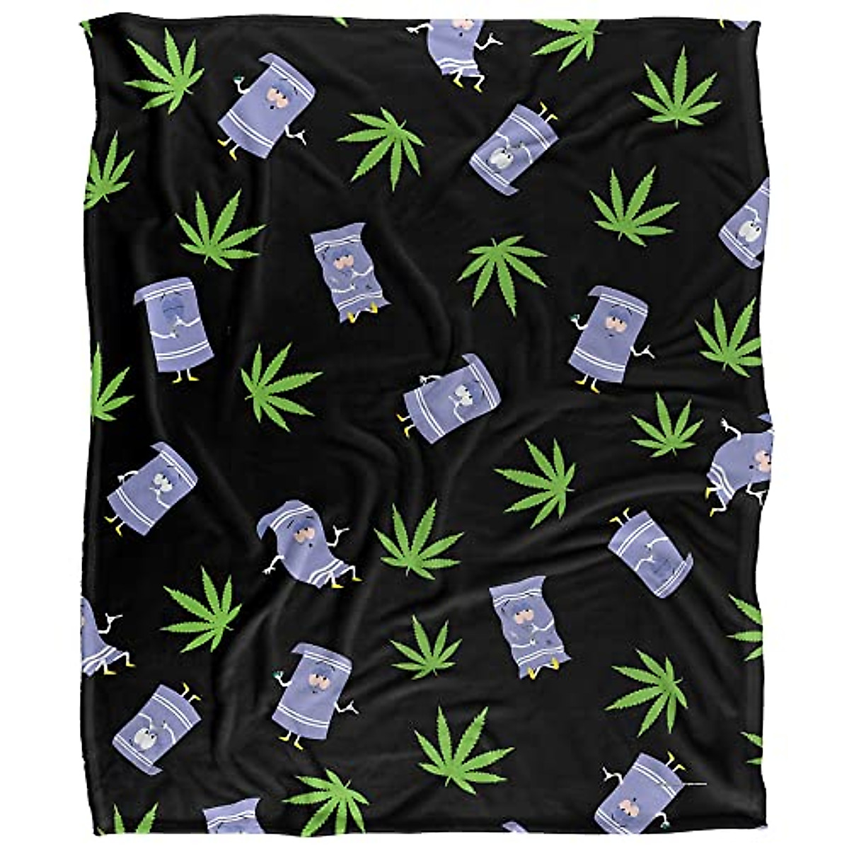 South Park Blanket, 50"x60" South Park Towelie Pattern Silky Touch Super Soft Throw Blanket