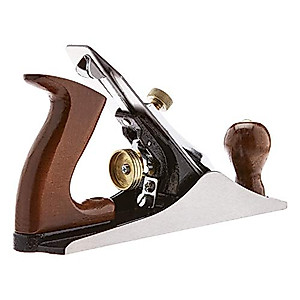 Amazon Basics No.4 Adjustable Universal Precision Smoothing Bench Hand Plane with 2-Inch Blade and Wooden Handles